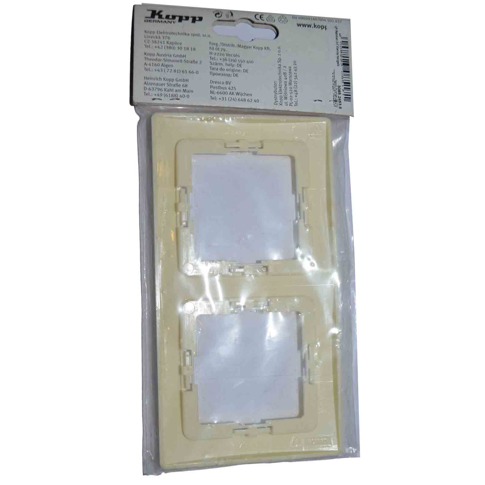 Kopp Paris 2-fach Rahmen hellgelb - Spezibos-world