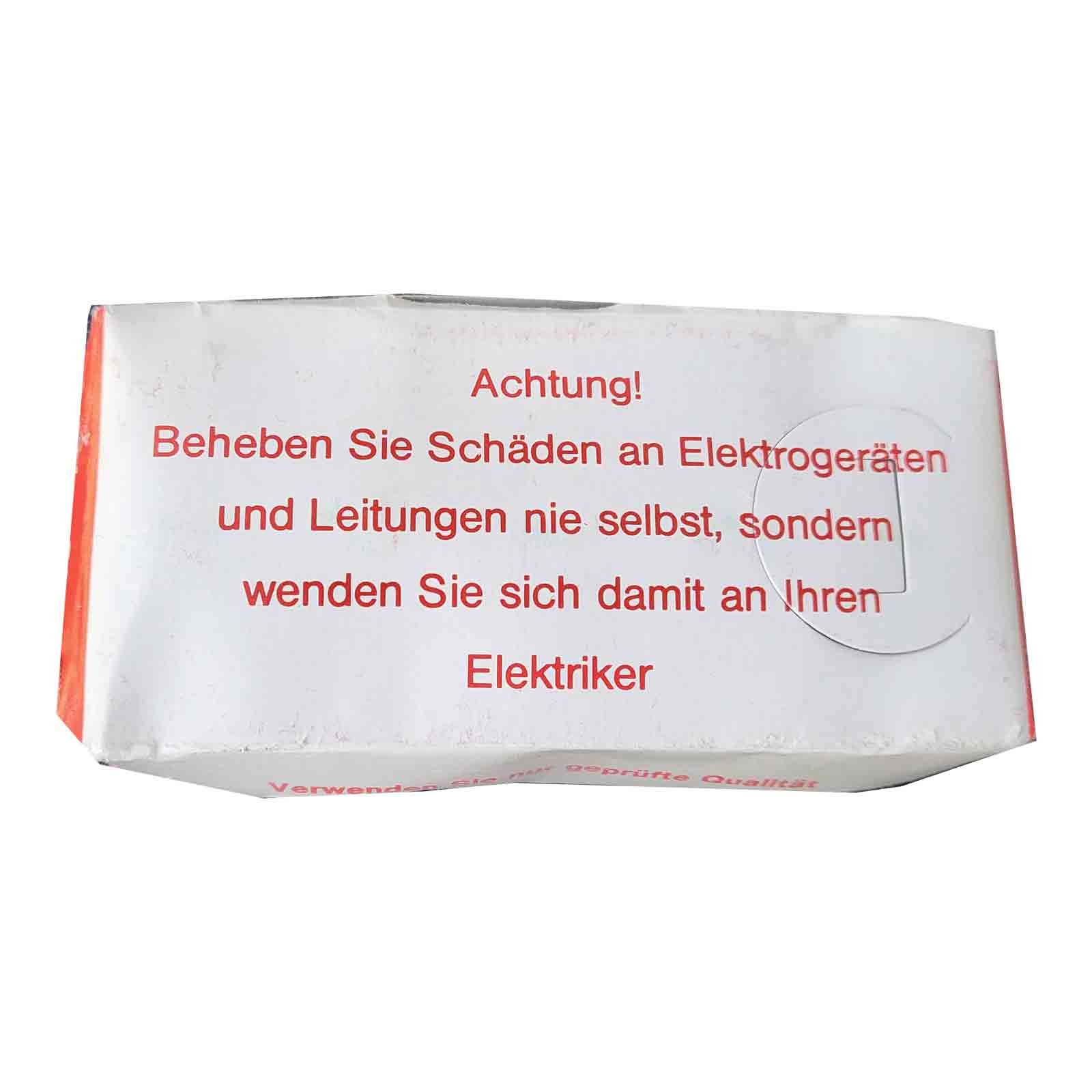 Diazed Sicherung 10A DII , E27, 5Stück