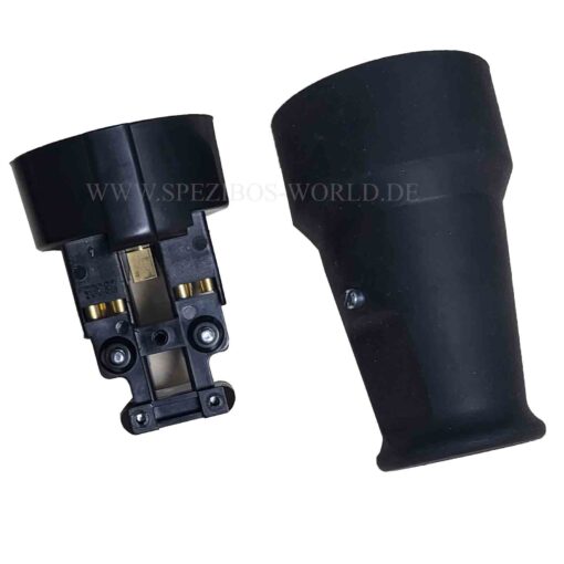 Kopp SEBS Schutzkontakt-Gummikupplung, bruchfest, schwarz