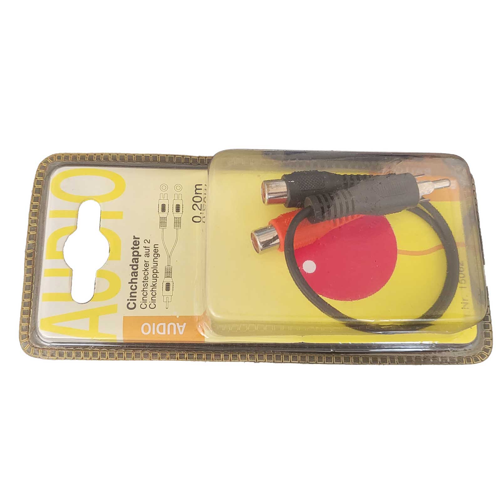 Cinchadapter Cinchstecker auf 2 Chinchkupplungen