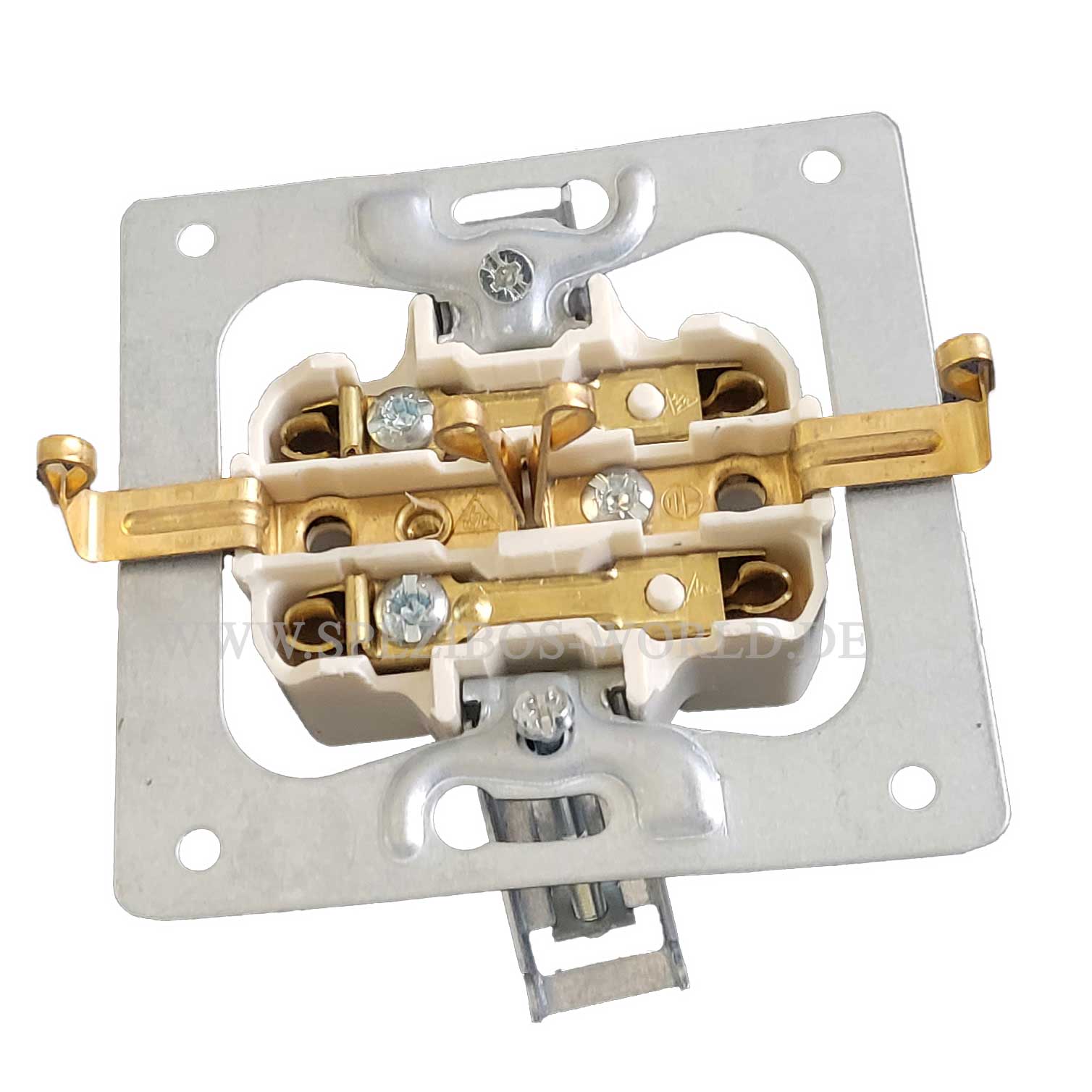 Kopp Doppelsteckdose Unterputz cremeweiß