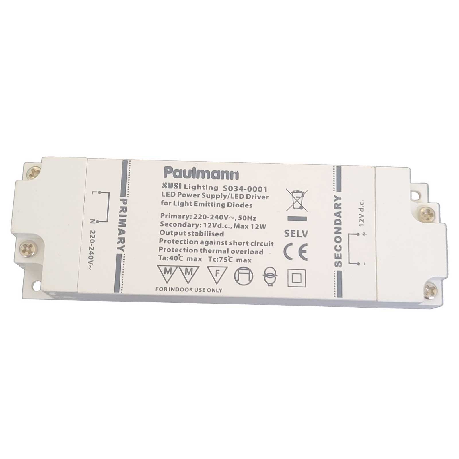 Paulmann LED Trafo 12W S034-0001 - Trafo LED Driver