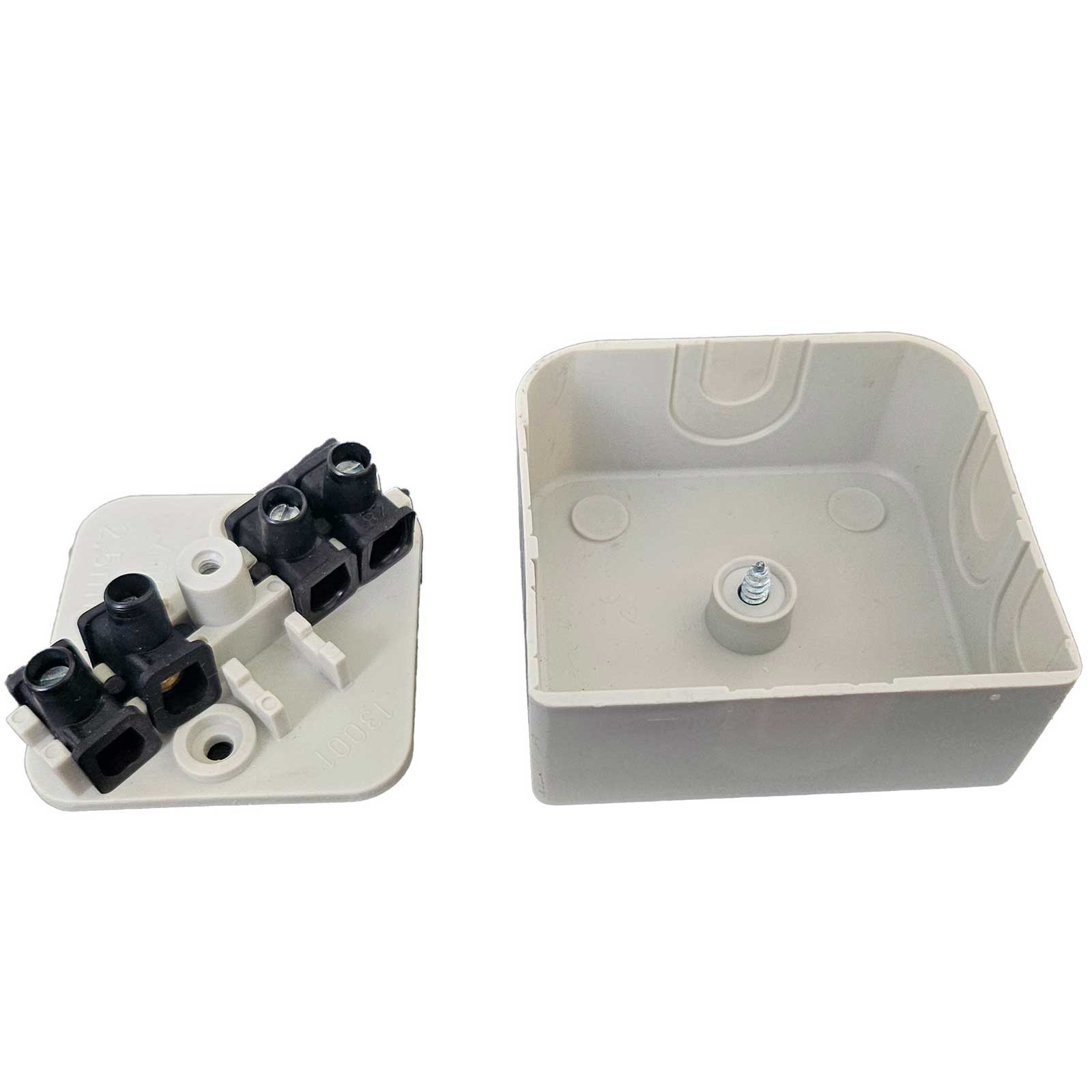 Aufputz Abzweigdose Abzweigkasten klein mit Schnellverschluss